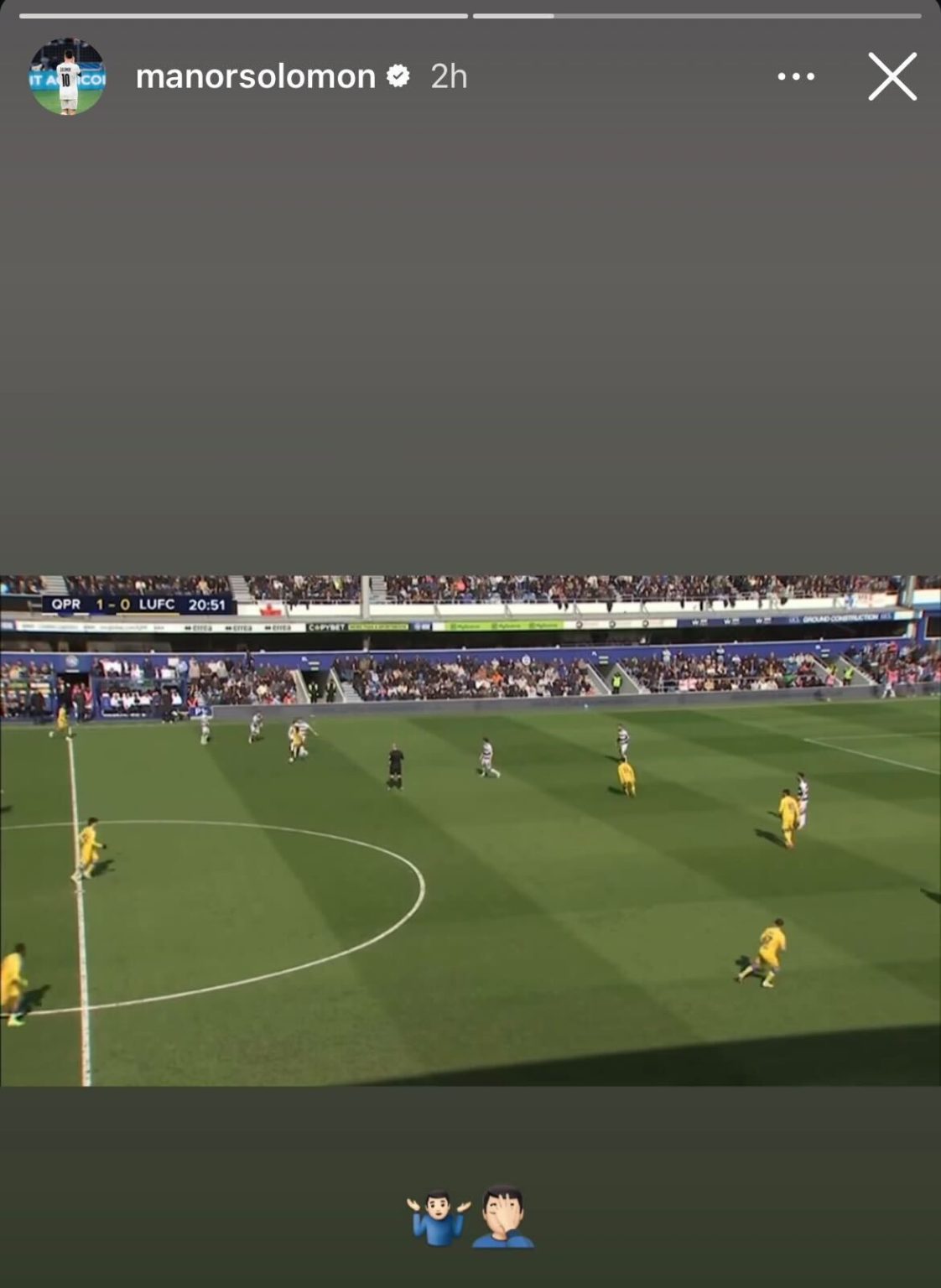 Manor Solomon suggests QPR player should have been shown a red card as ...