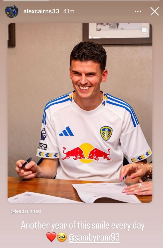 Alex Cairns shares brilliant seven-word reaction to official Leeds ...