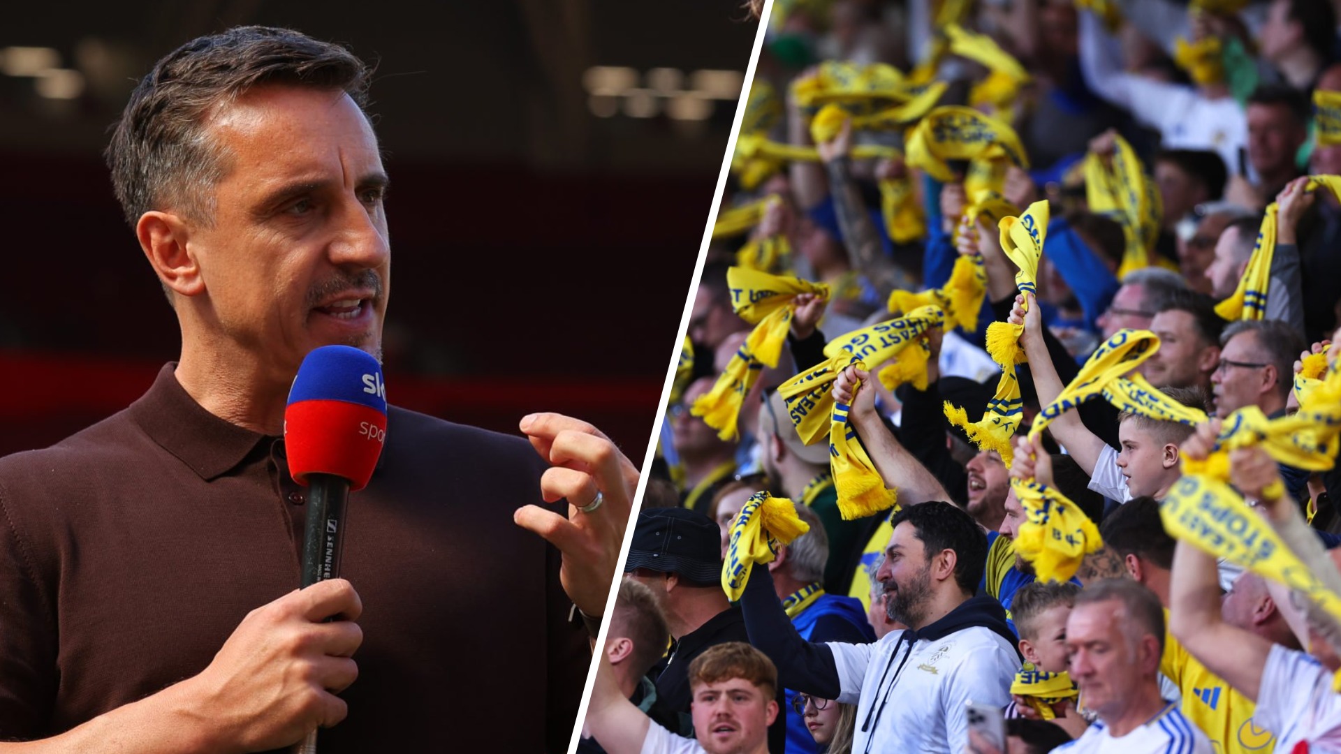 Gary Neville accidentally lets slip how he really feels about Leeds ...