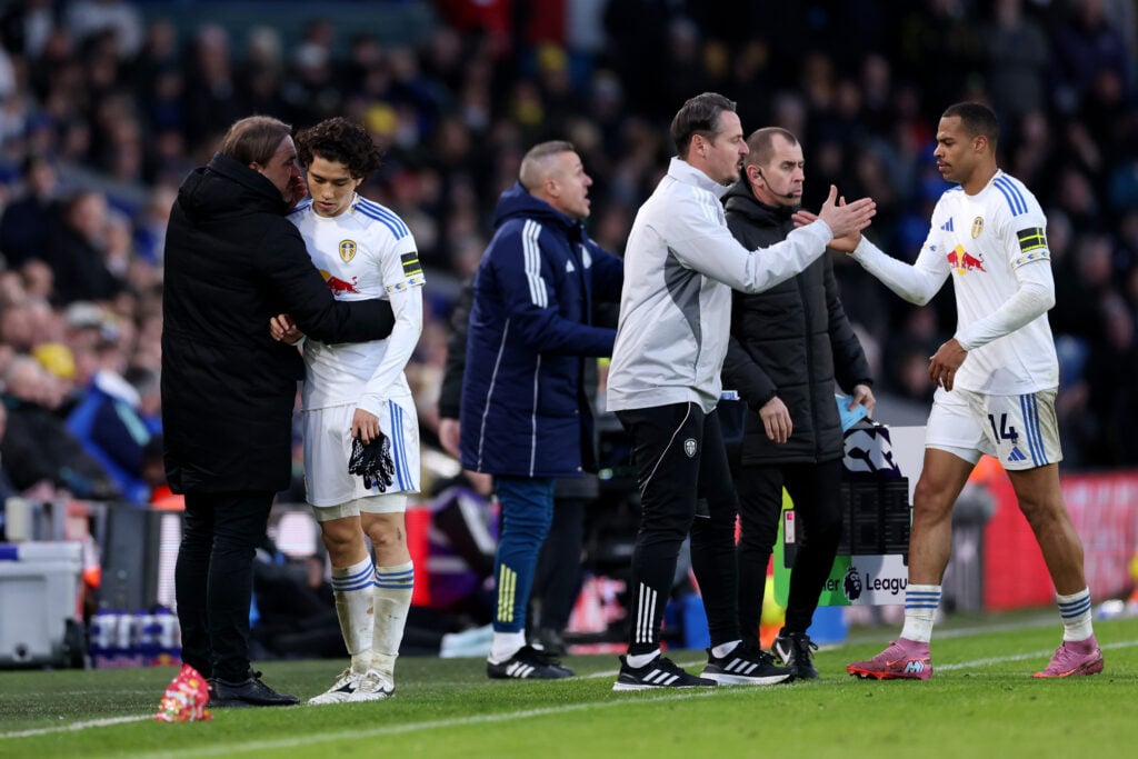 Leeds United fans show their frustration with Daniel Farke v Aston ...